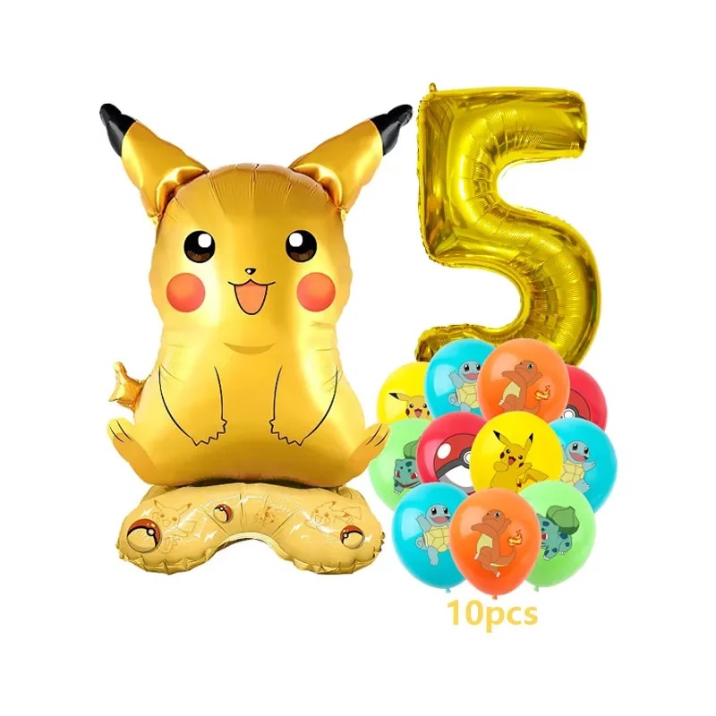 12pcs Pokemon Pikachu Balloon Set Children's Party Decoration ...