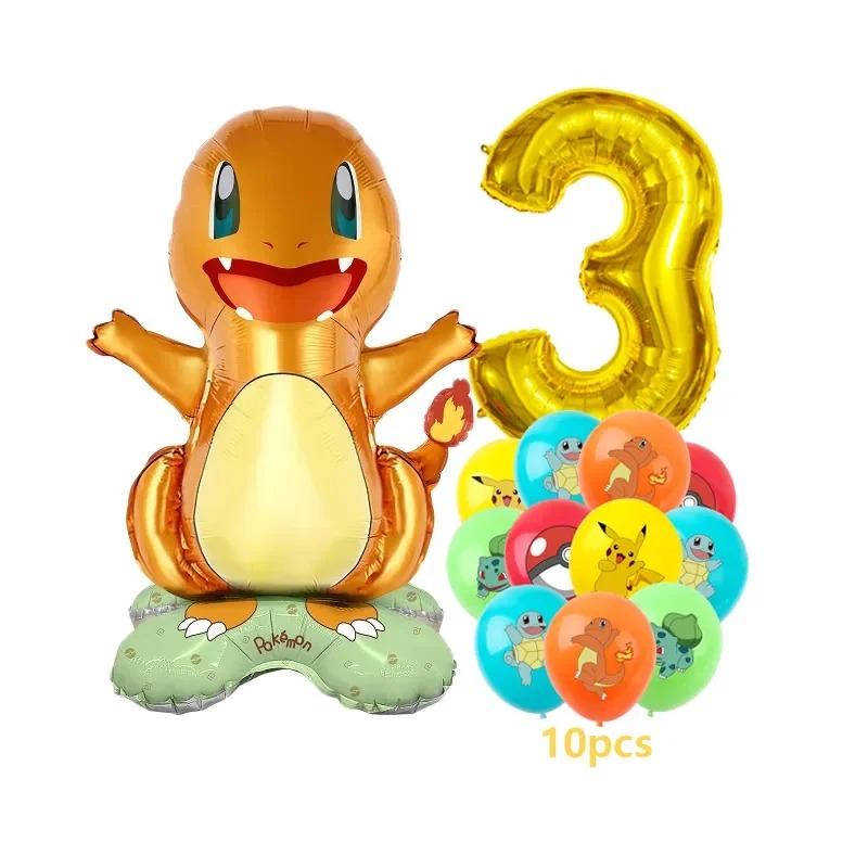 12pcs Pokemon Pikachu Balloon Set Children's Party Decoration ...