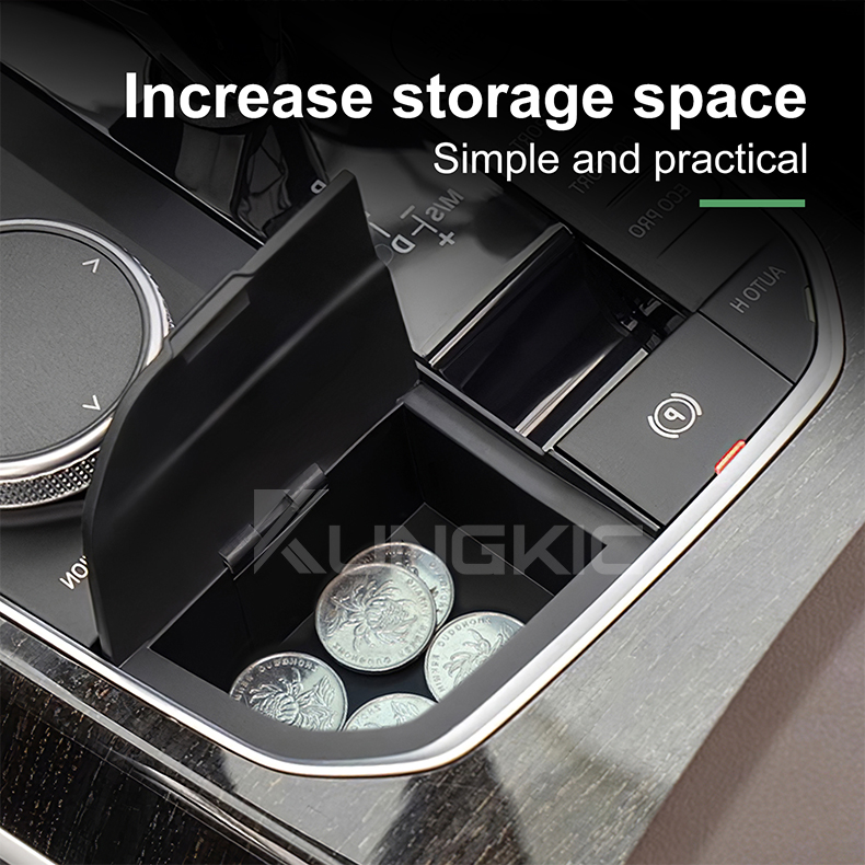 （Ready Stock）Central Console Gear Storage Box with Cover For BMW 1 2 3 ...