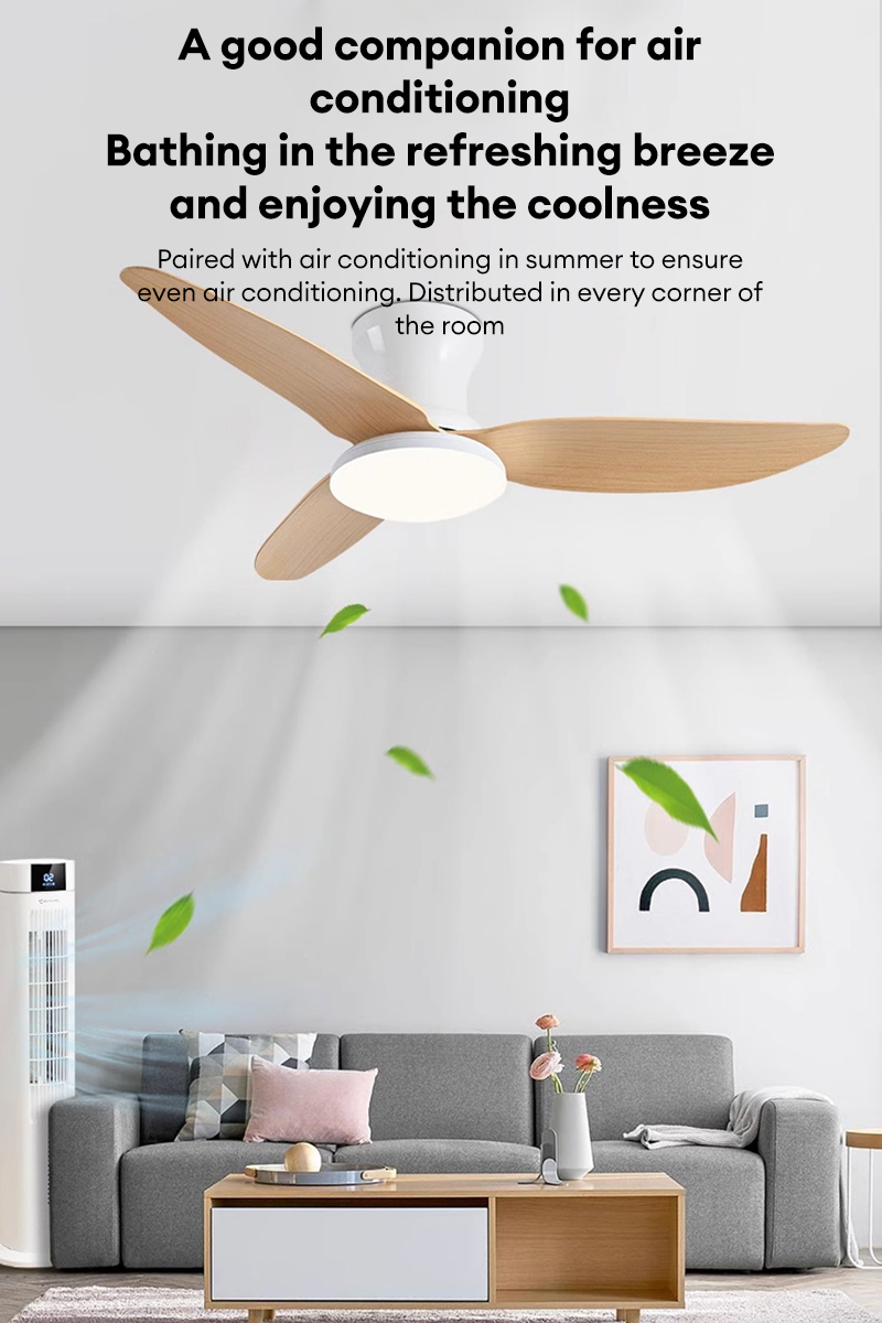 Ceiling Fan With Light 6 Speeds Cooling Fan Nordic Ceiling Fan Light ...