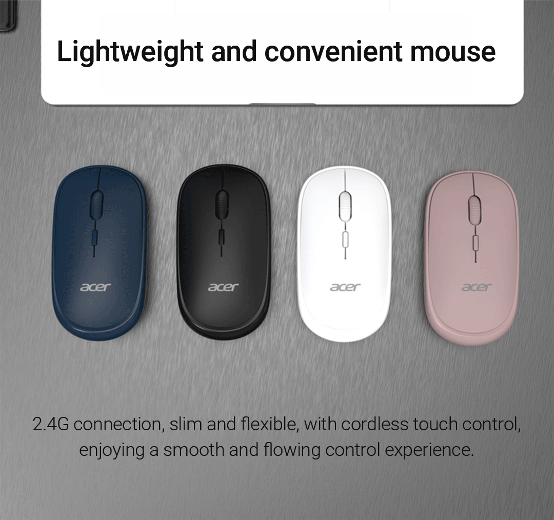 Acer wireless mouse OMR930 wireless light tone fashion office mouse ...