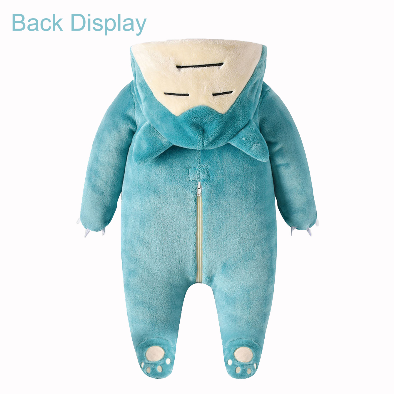 Pokemon 0-3 Year Snorlax Jumpsuit Beast Baby Jumpsuit Flannel Pajamas Crawling Clothes Warm Cute ...