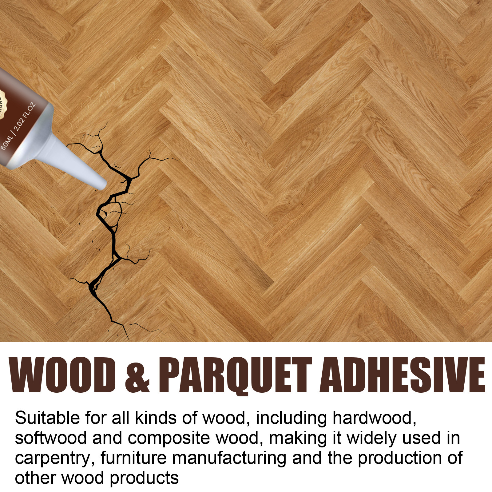 Jakehoe wood adhesive wooden furniture floor tables and chairs crack ...