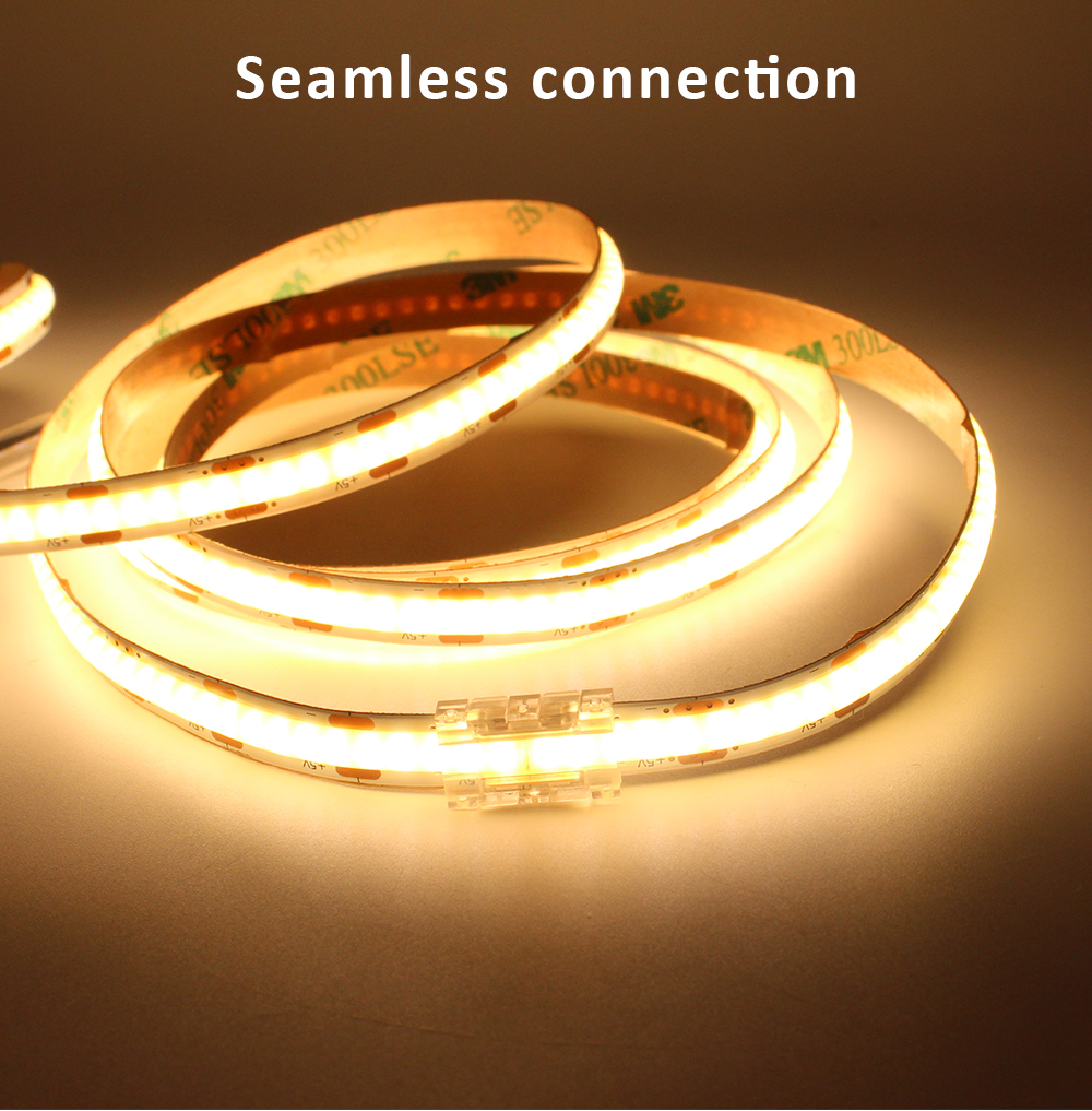 5pcs 2Pin 3Pin 4Pin COB LED Strip Connector Extension Wire Terminal LED ...