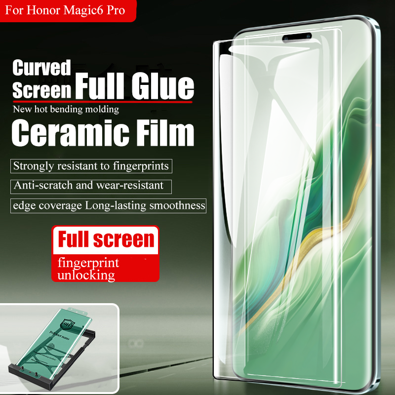 Curved Screen Full Cover Ceramic Film For Honor X9c X9b X9a 200 100 90 80 70 60 Magic7 Magic6 ...
