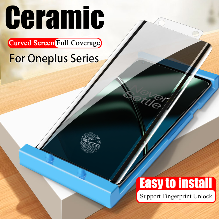 Curved Screen Full Cover Ceramic Film For OnePlus Ace 3 2 12 11 10 9 ...