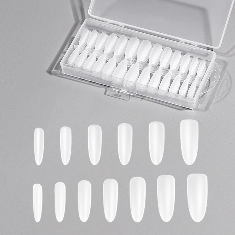 260Pcs Reusable Nail Forms For Acrylic Nails Clear Matt Fake Nail Art ...