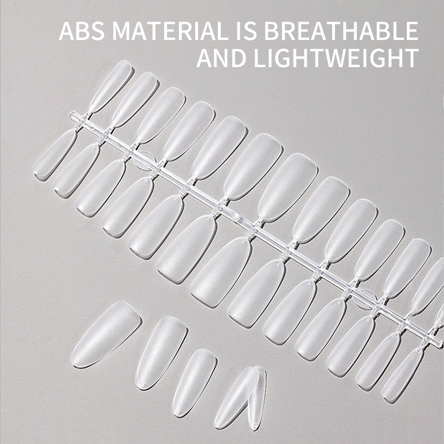 260Pcs Reusable Nail Forms For Acrylic Nails Clear Matt Fake Nail Art ...