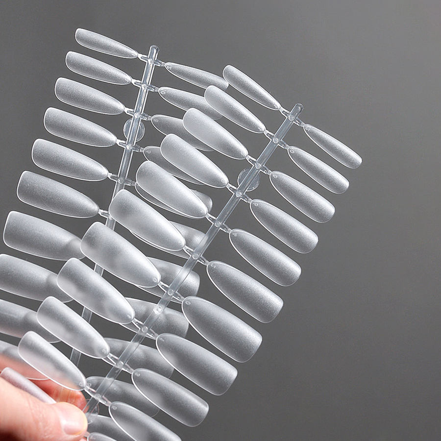 260Pcs Reusable Nail Forms For Acrylic Nails Clear Matt Fake Nail Art ...