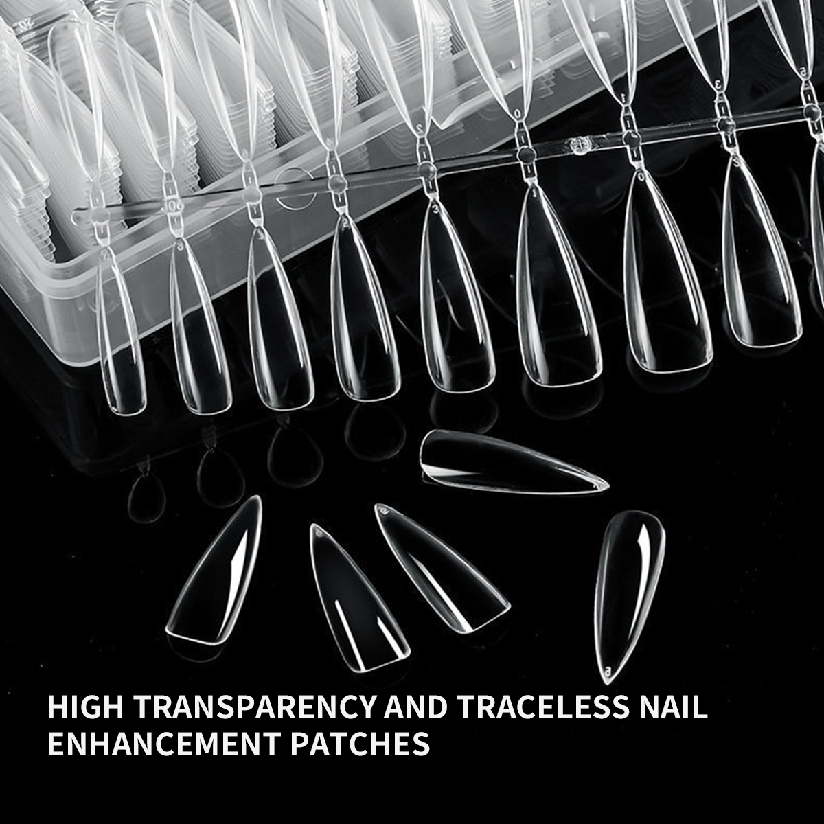 240Pcs Reusable Short T Nail Forms For Acrylic Nails Clear Fake Nail ...