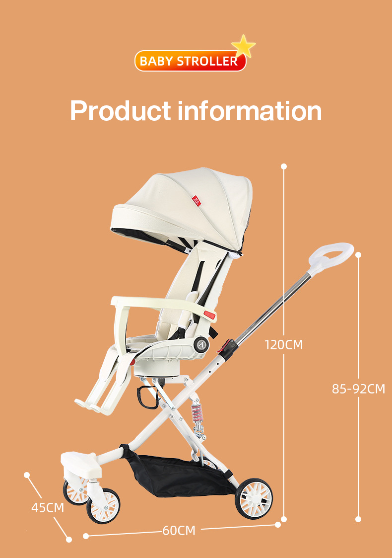 Stock Magic Baby Stroller Two Way Foldable 360 Rotation Ultra ...