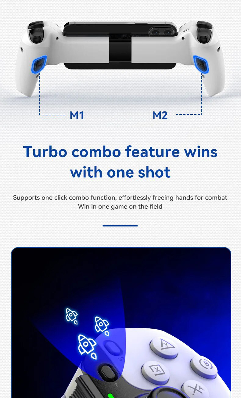 BSP D8+/D8pro/D9/D10/D10s/D11 Mobile Phone Stretching Game Controller ...