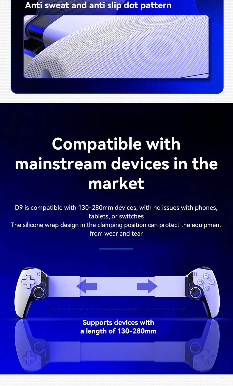 BSP D8+/D8pro/D9/D10/D10s/D11 Mobile Phone Stretching Game Controller ...