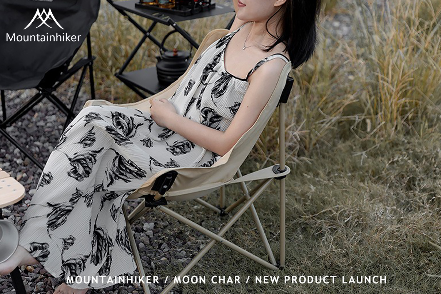 MOUNTAINHIKER outdoor camping moon chair portable foldable comfortable ...