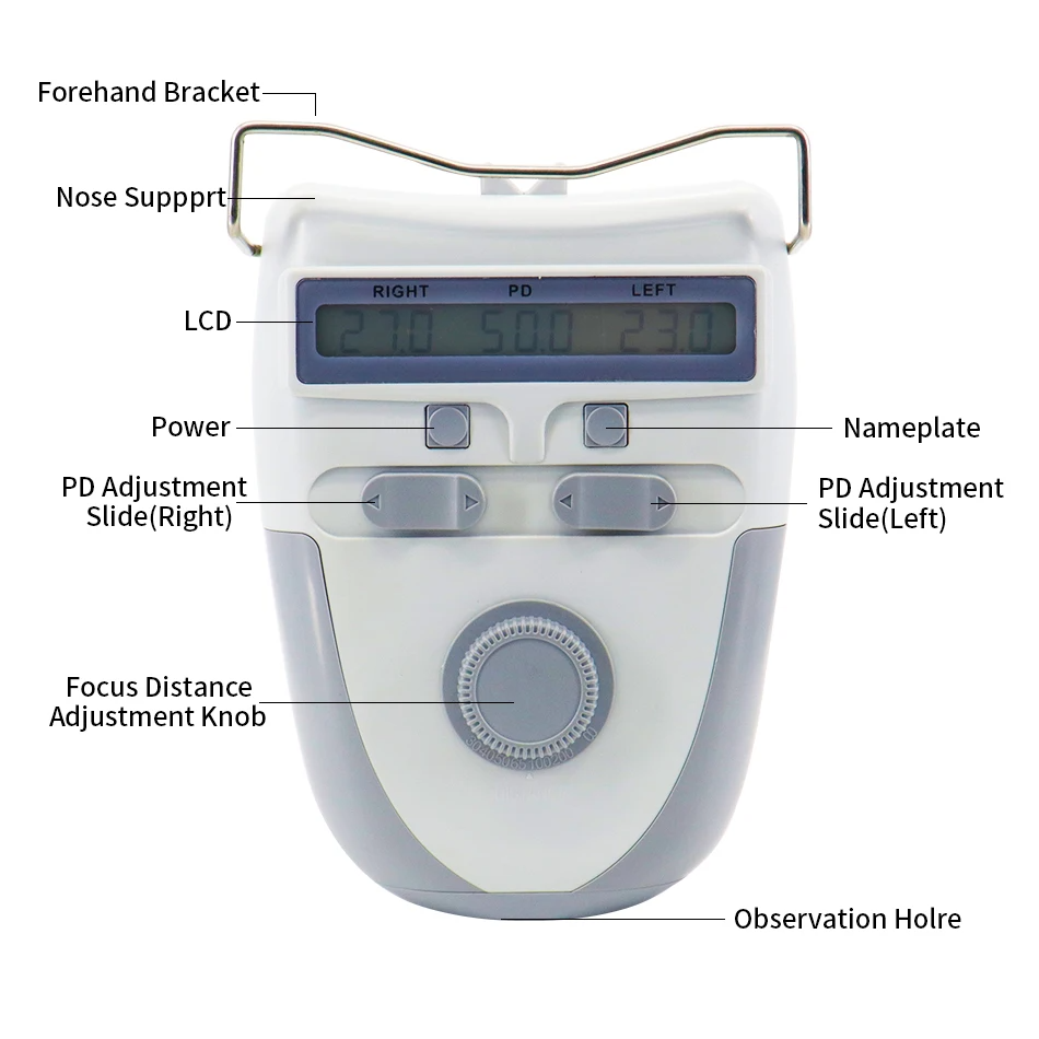 China Advanced Ophthalmic LY-9G New Version Pd Meter Distance Digital Pupilometer Ld Vd 3 In 1 ...