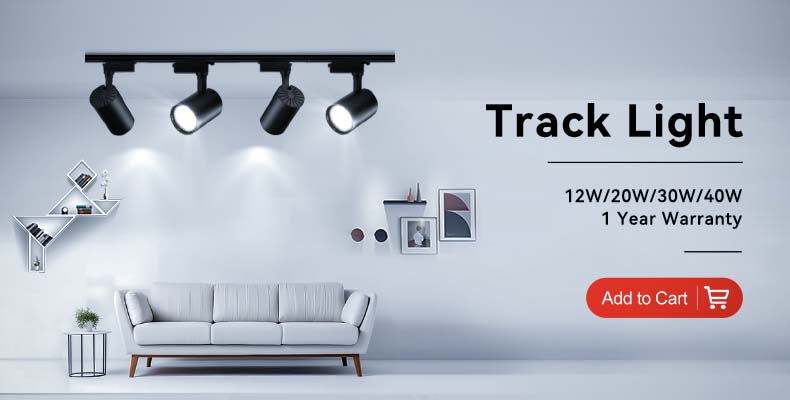 Track Light Set LED Spotlight 12/20/30/40W Modern Lamp COB Rail Lamps ...