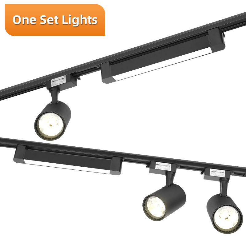 Track Light Set LED Spotlight 12/20/30/40W Modern Lamp COB Rail Lamps ...