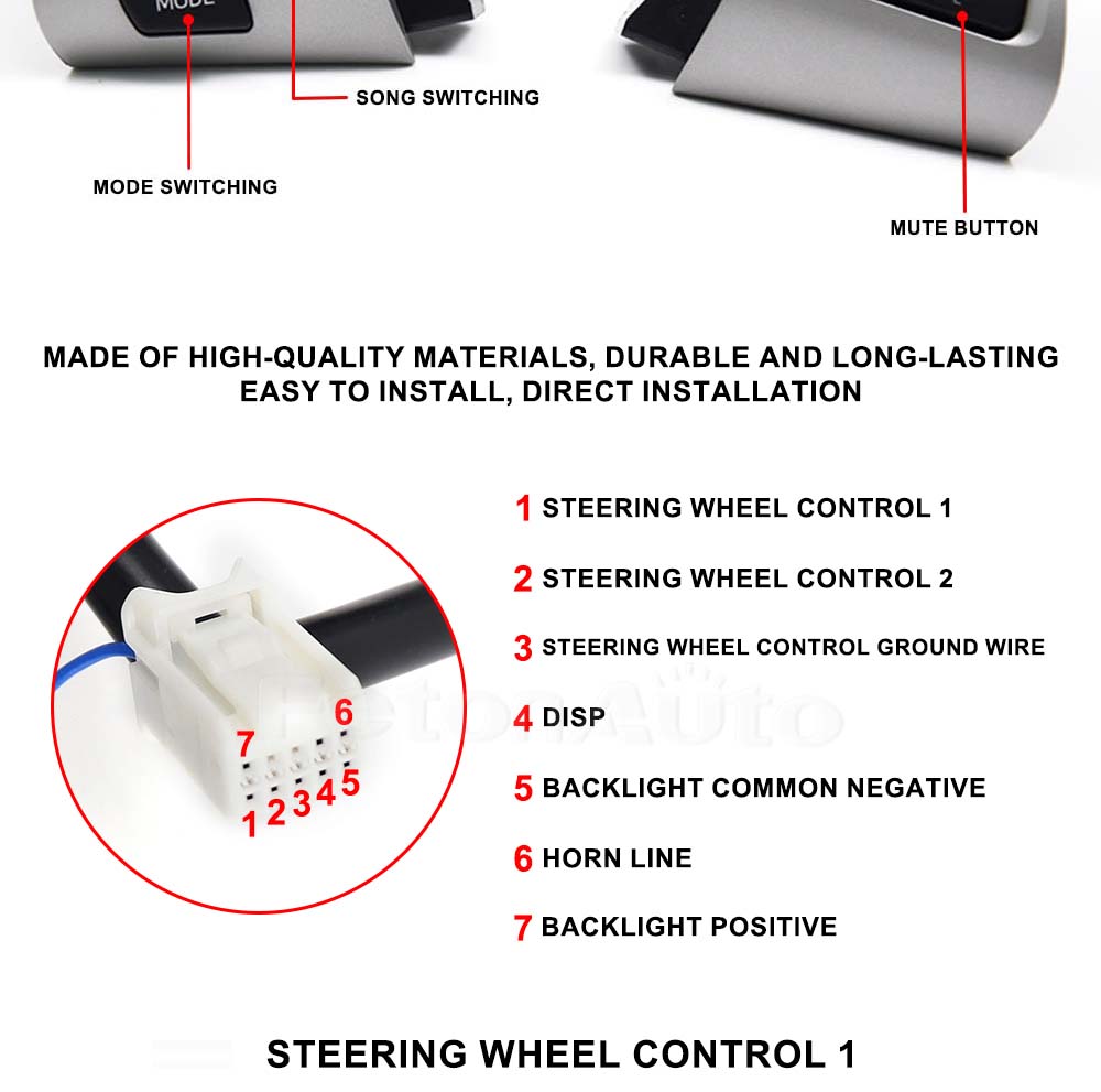Steering Wheel Audio Control Button 8425002230 For TOYOTA COROLLA ...