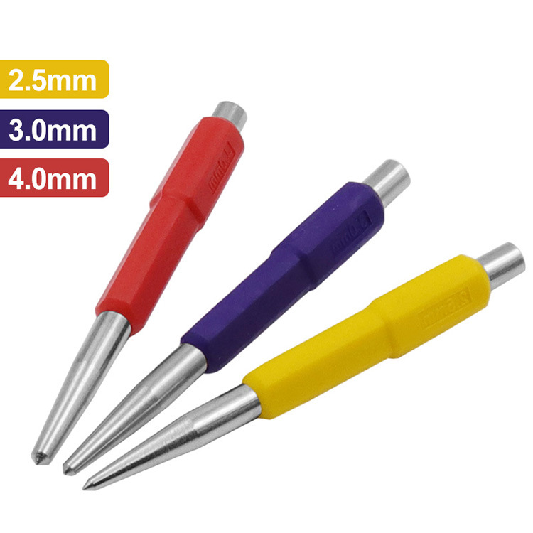 Three sets of sample punches Center punch Positioning punch Cylindrical ...