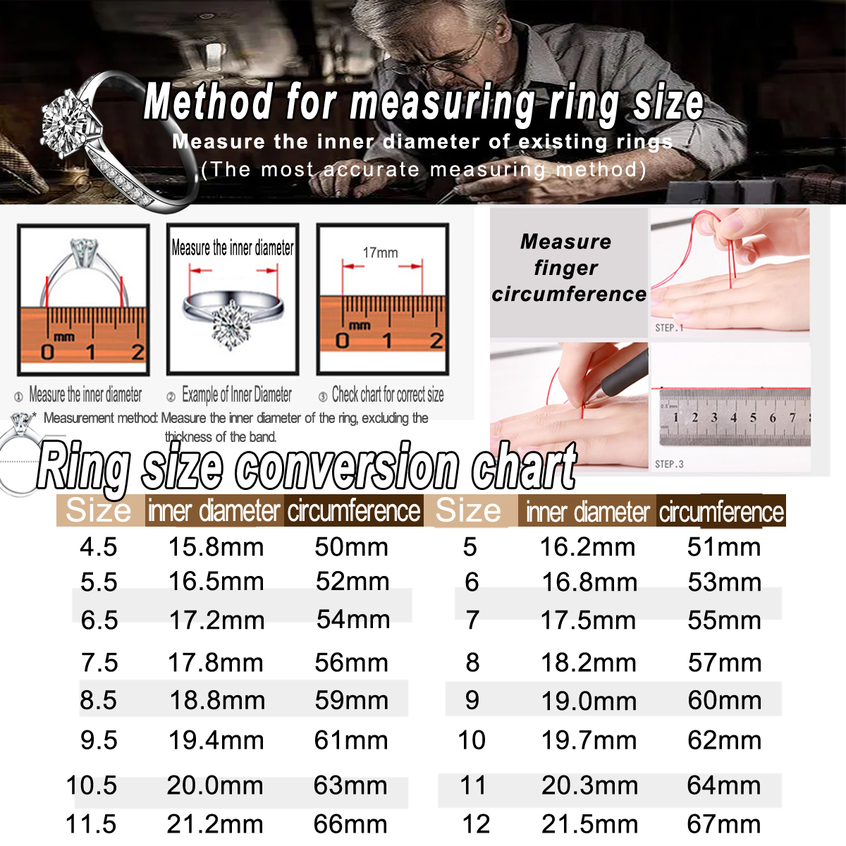S925 Pure Silver Plated with 18K Platinum Moissanite Ring with GRA Certificate for Men, Elegant ...