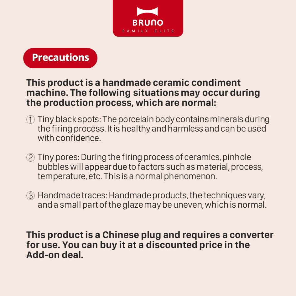 【MY STOCK】BRUNO Ceramics Meat Grinder Blender Chopper Food Processor ...