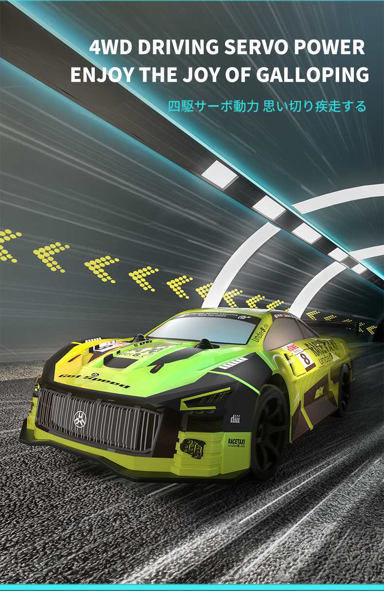 iBliver Remote Control Car, RC Drift Stunt Car with LED Lights Glow ...