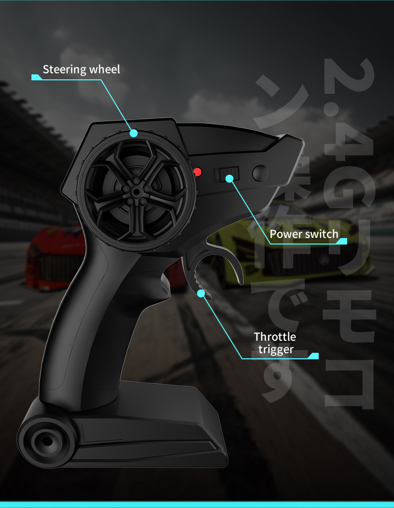 iBliver Remote Control Car, RC Drift Stunt Car with LED Lights Glow ...