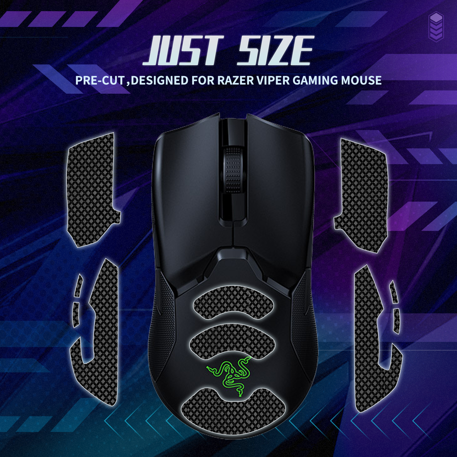 TALONGAMES Mouse Anti Slip Grip Tape for Razer Viper 8kHZ,Viper ...