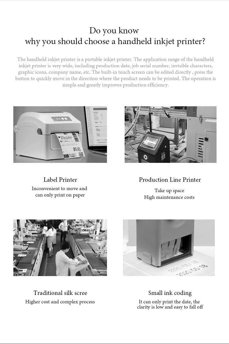 DRPDA KP10 Hand-held Inkjet Printer Date Time Coder Code Logo Label ...