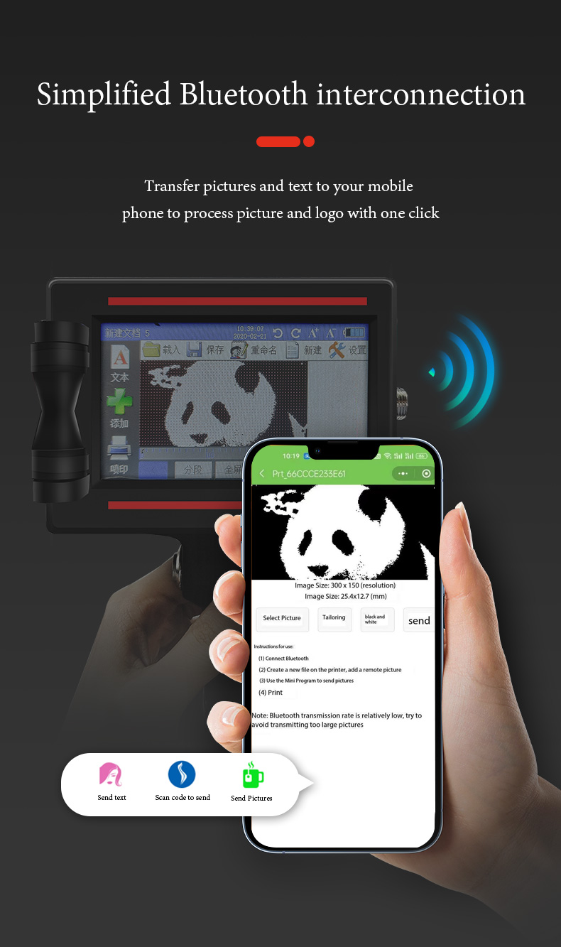 DRPDA KP10 Hand-held Inkjet Printer Date Time Coder Code Logo Label ...