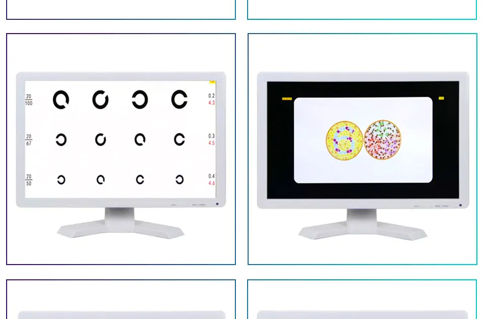 VC-3 Screen Vision Chart Panel Led Visual Acuity Testing Chart 19 Inch ...