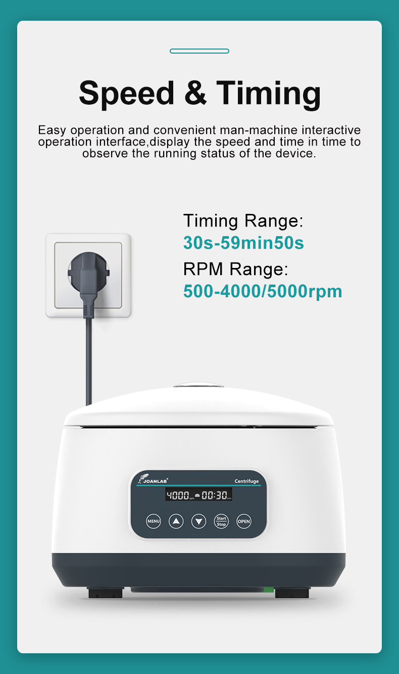 JOANLAB Plasma Centrifuge Laboratory Digital Prp Centrifuge Machine For 2/5/10ml Blood ...