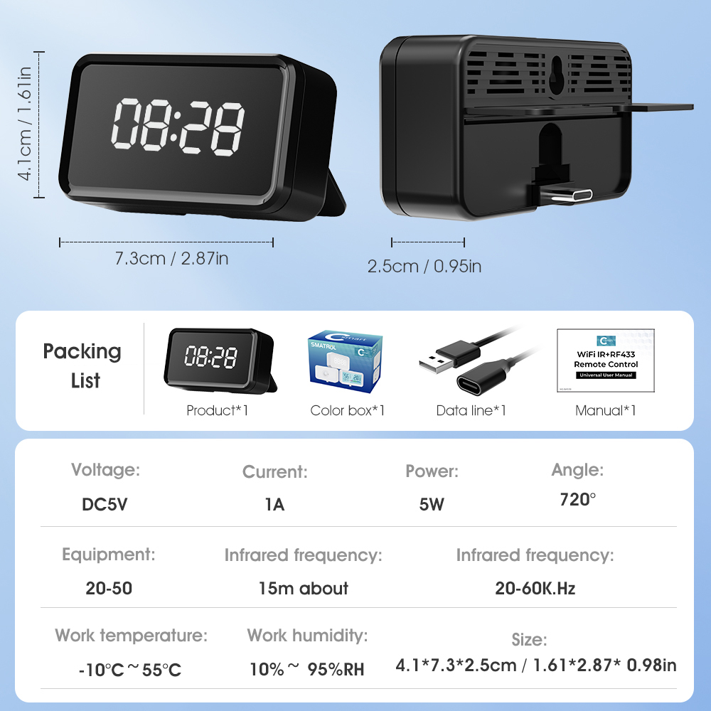 Smatrul Tuya Smart Home Wifi Bluetooth Ir Infrared Rf433 Remote Control