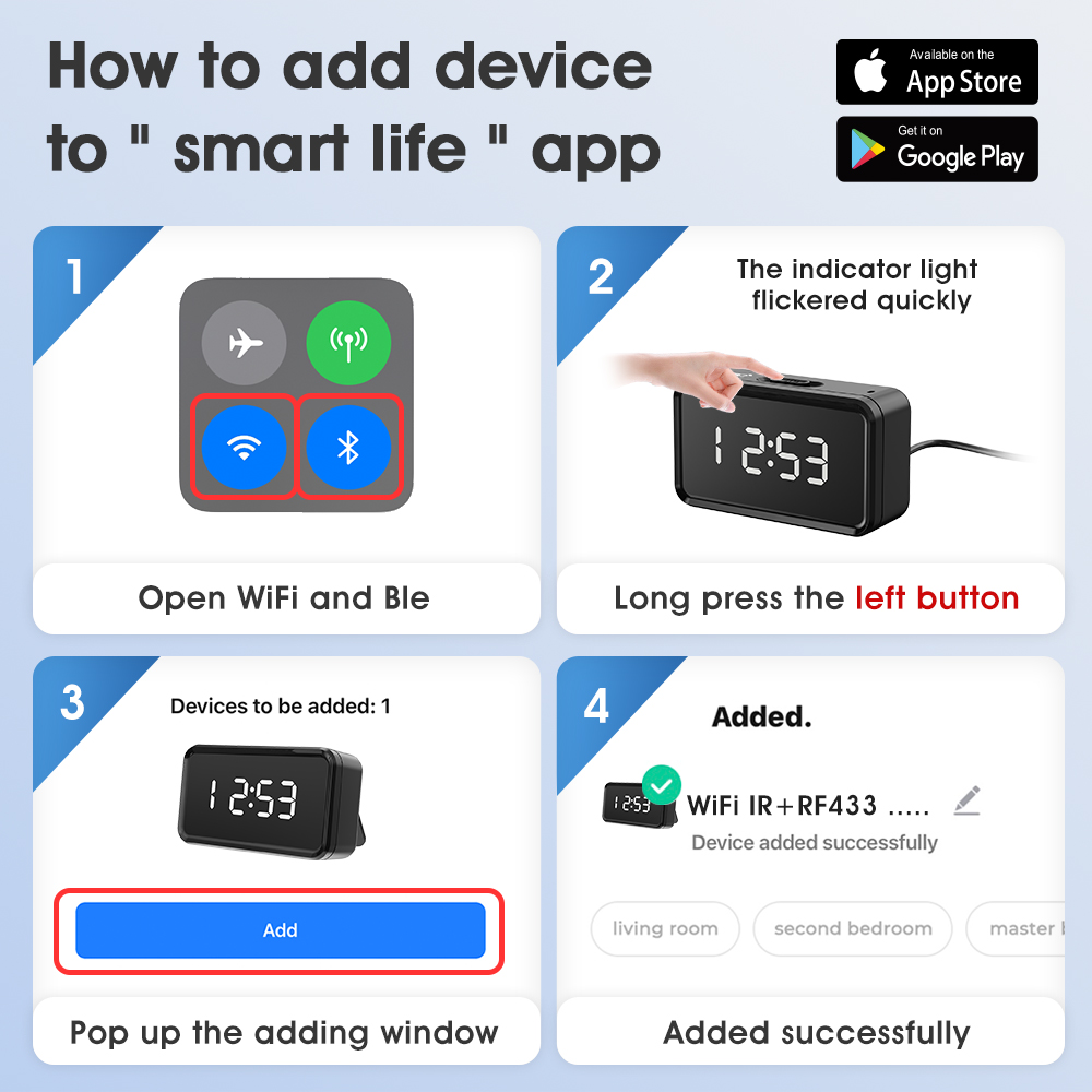 SMATRUL Tuya Smart Home Wifi Bluetooth IR Infrared RF433 Remote Control ...