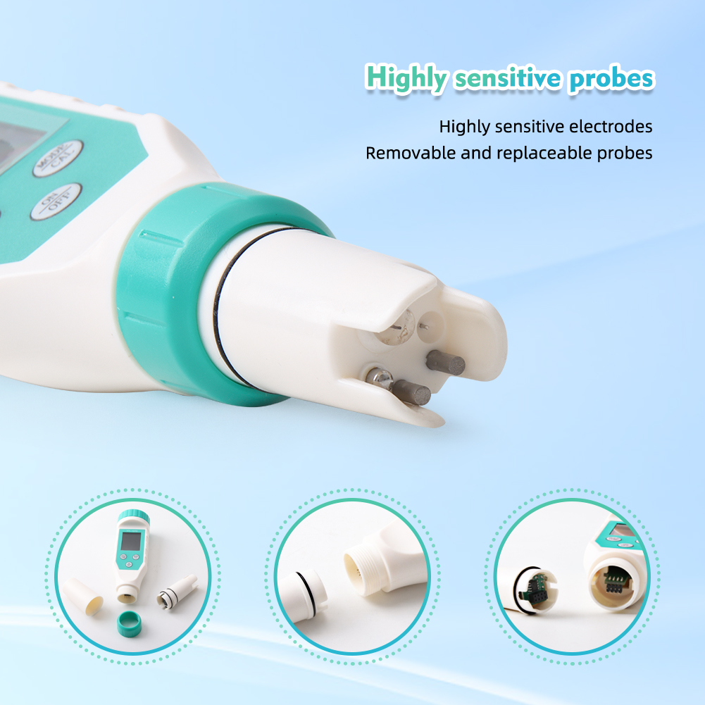 Yieryi Swimming Pool Residual Chlorine Tester PH Meter ORP CL Chlorine ...