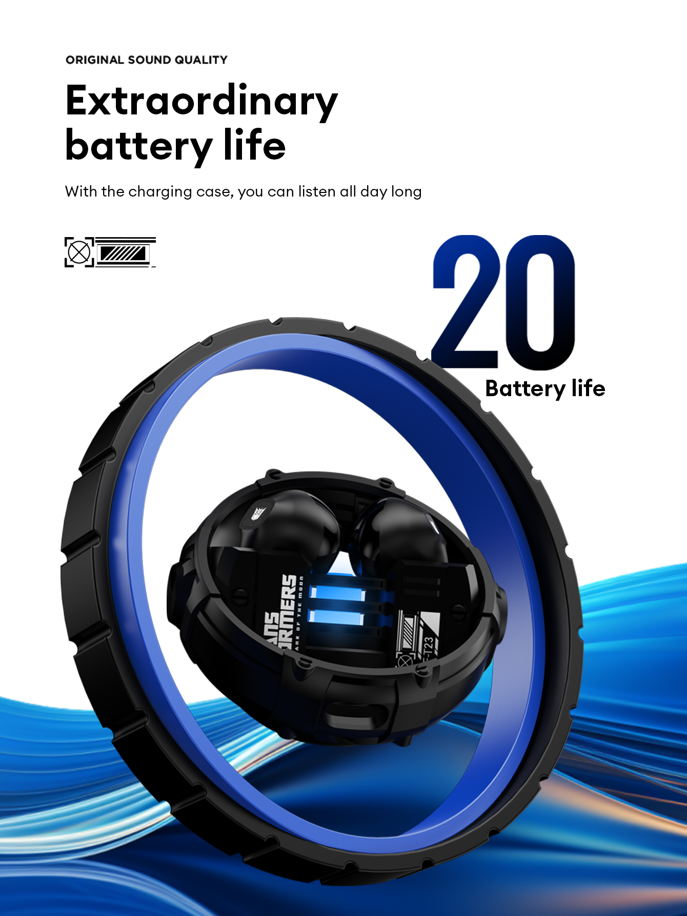 Transformers TF-T23 High-Definition True Wireless Bluetooth Earphone ...