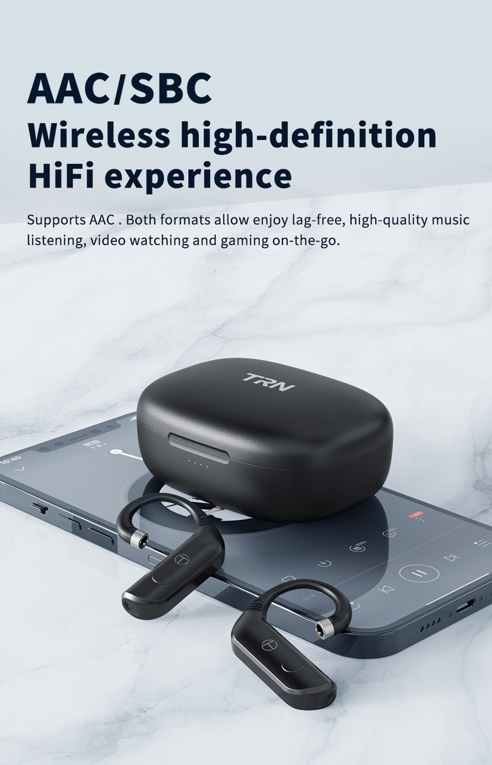 TRN BT20 PRO Wireless Bluetooth 5.3 HIFI Earphones Module Replaceable ...