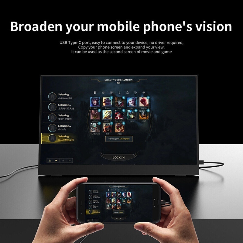 EXPOSE Portable 1080P FHD Game Monitor (15.6") Touch Screen | Shopee ...