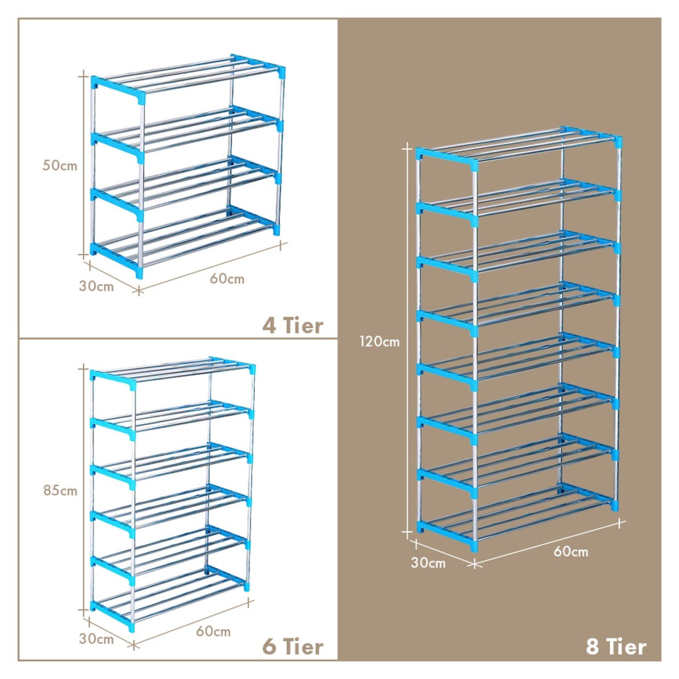7 layer Multi Layer Shoes Storage Organizer Rack Space Saving Stackable ...