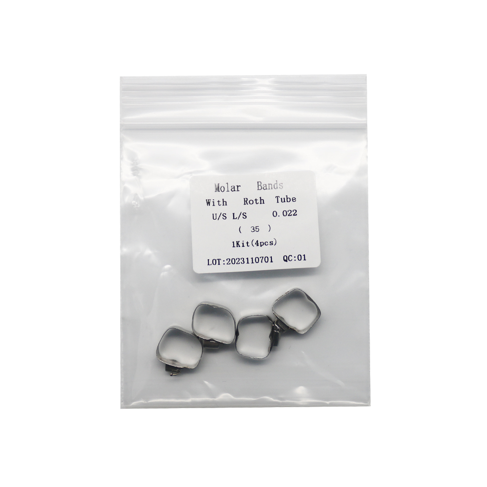 4 Pcs/Pack U1L1 Roth Molar Band With Single Tube 022 No-Convertible ...