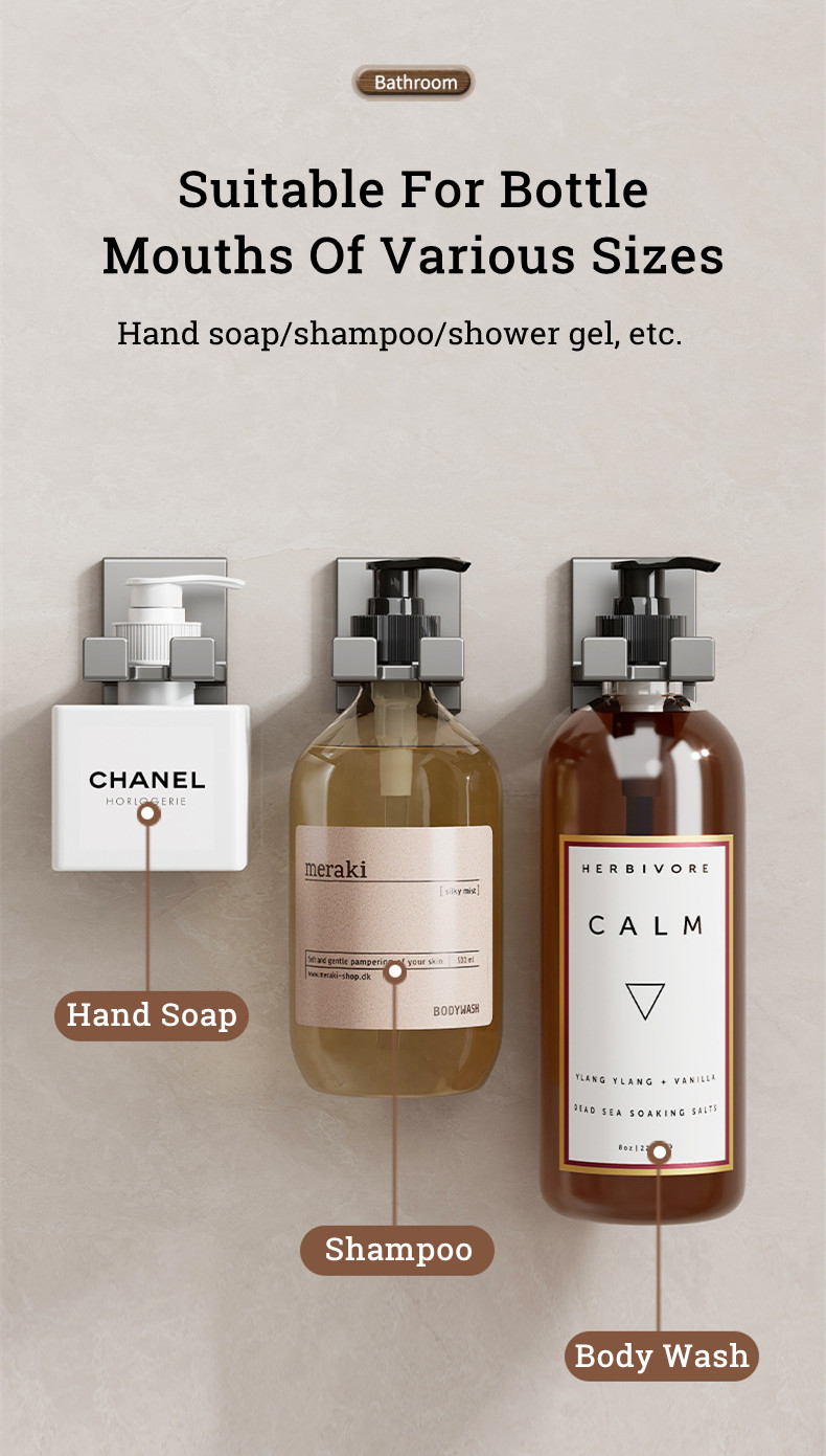[EVA] 【local delivery】soap dispenser shampoo holder Bathroom storage ...