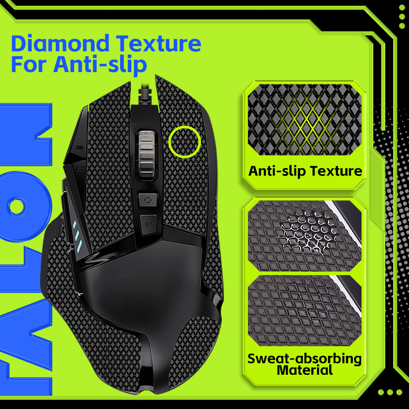 TALONGAMES Mouse Grip Tape for Logitech G502 Hero / G502 Wireless,Cut ...
