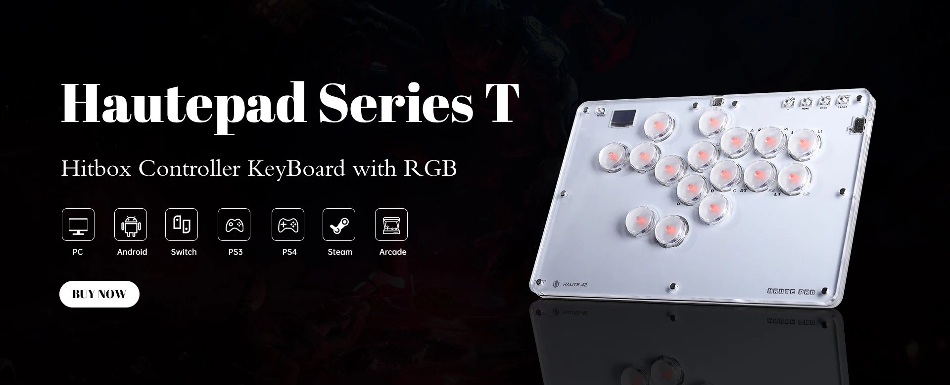 ⭐Haute42 All Metal Joystick Hitbox Controller Arcade Fighting Stick For ...