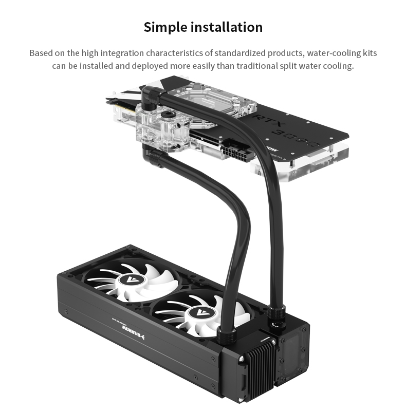 BARROW Water Cooling kit 240mm 360mm Radiator+17W PWM Pump+Fan+Hose ...