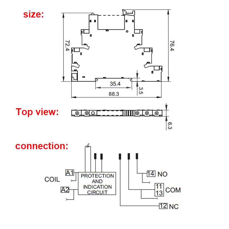 DIN RAIL HF41F 12V 24V Integrated PCB Mount Power Relay With Relay ...