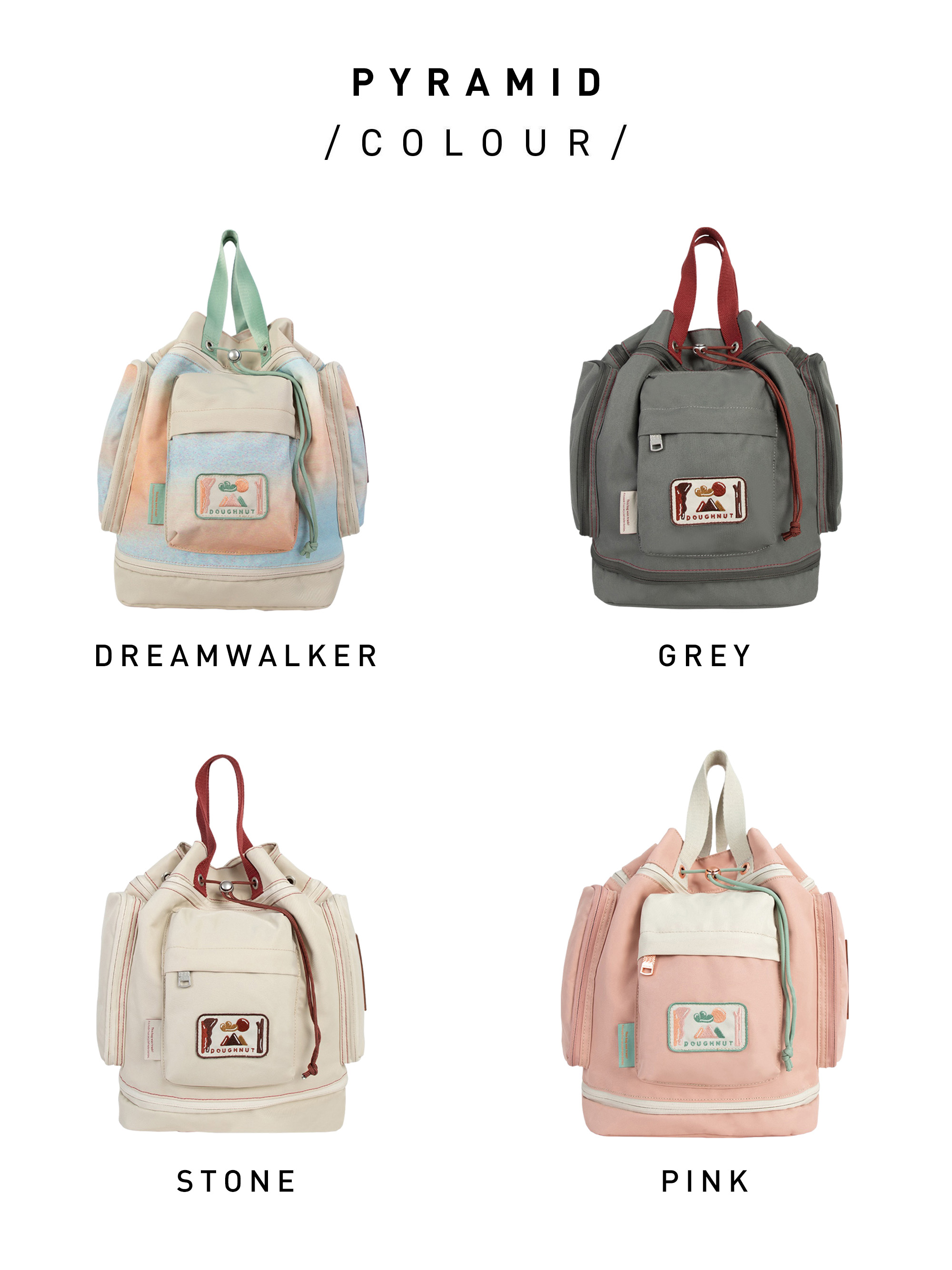 Doughnut Pyramid Dreamwalker Series Unisex Multifunctional Drawstring ...