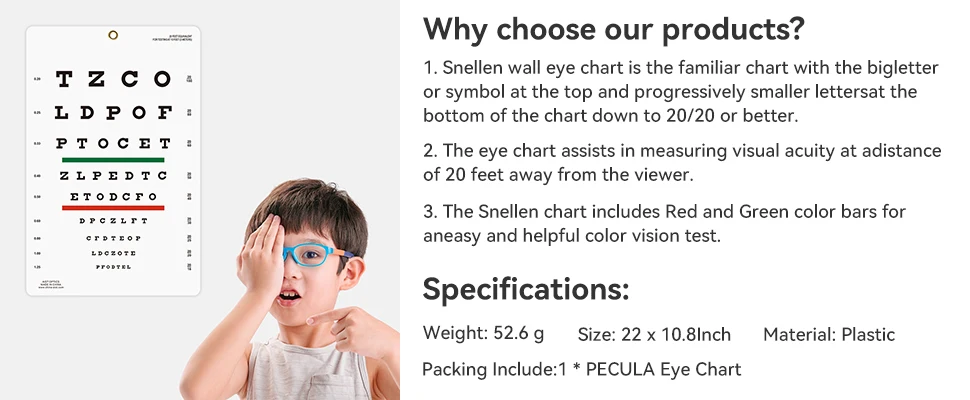 Snellen Eye Chart, Wall Chart, Eye Charts for Eye Exams | Shopee Malaysia