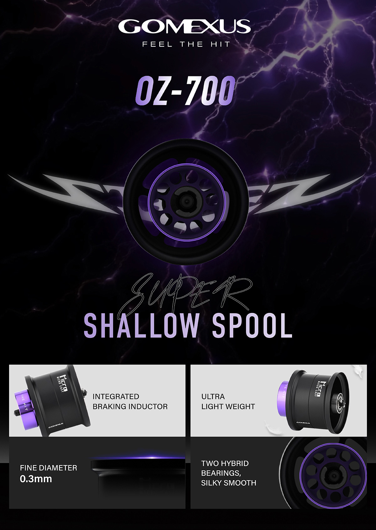 Gomexus Shallow Spool For Daiwa Steez CT SV Alphas Millionaire ...