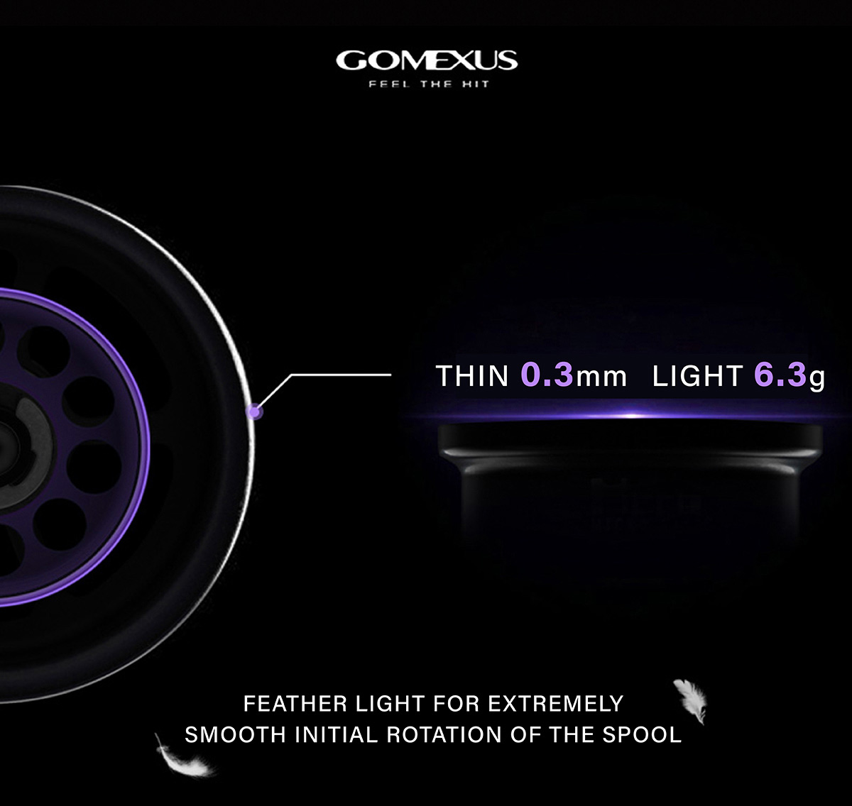 Gomexus Shallow Spool For Daiwa Steez CT SV Alphas Millionaire ...