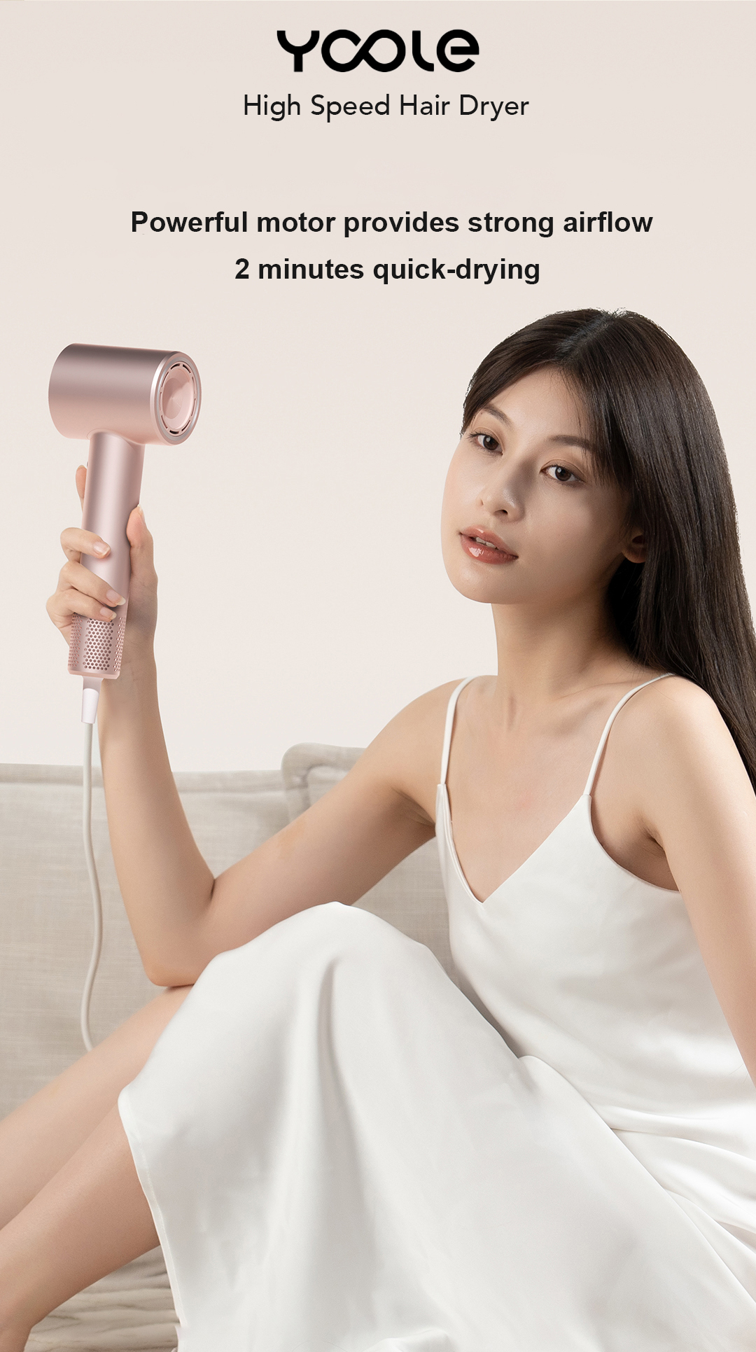 Yoole High Speed Hair Dryer S | negative ions Technology | light weight ...